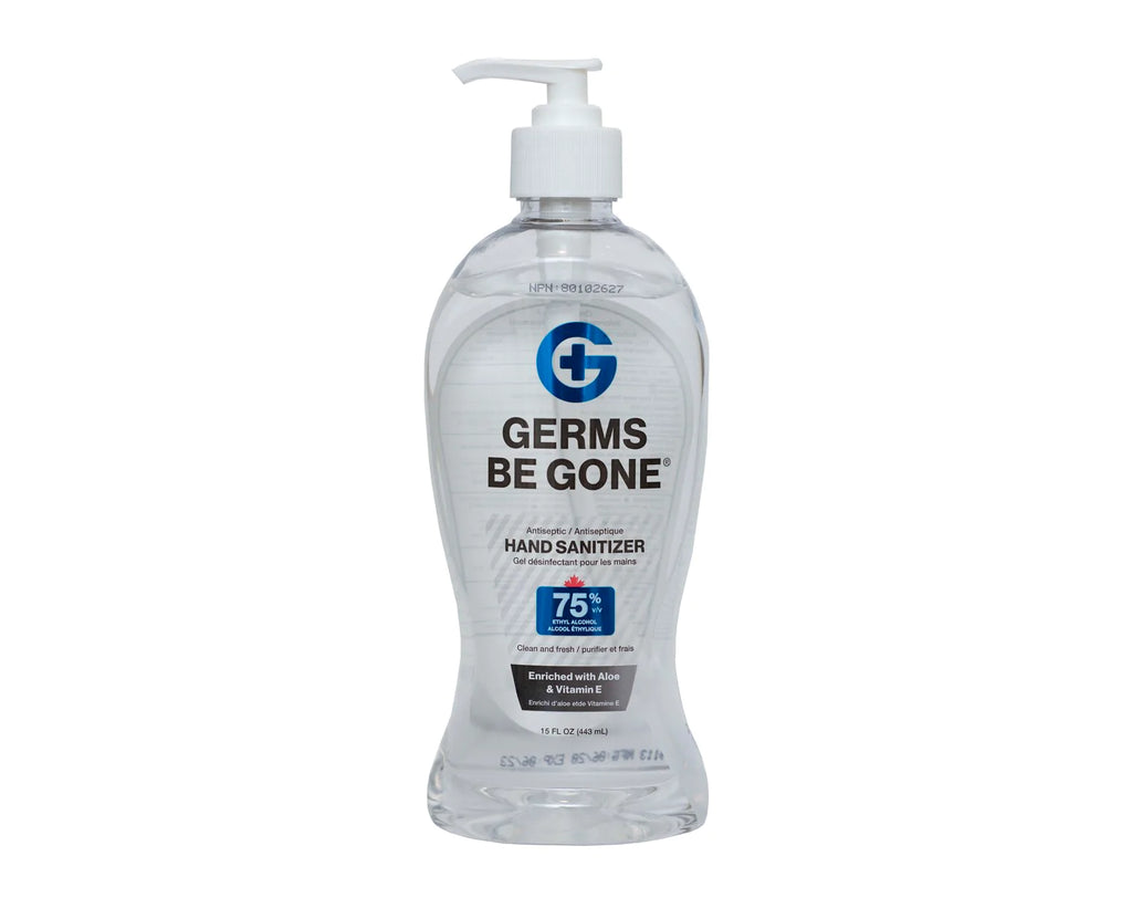 Germs Be Gone Sanitizer Gel Pump Top 443ml - Made in Canada – Smith ...